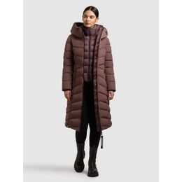 Khujo Damen Steppmantel "FISKA 2IN1 (EINSATZ HERAUSNEHMBAR)"orchid lila, Gr. S, unifarben, 100% Polyester, M&auml;ntel
