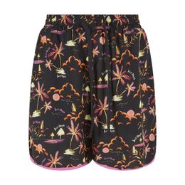 Just Rhyse Damen Shorts "Just Rhyse Damen Just Rhyse Shorts Waikiki", bunt, Gr. XS, 100% Viskose, Hosen
