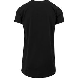 Urban Classics Herren T-Shirt "Urban Classics Herren Long Shaped Turnup Tee"schwarz, Gr. S, unifarben, 100% Baumwolle, Shirts
