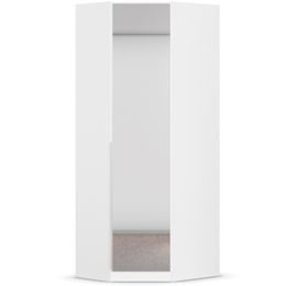 Eckkleiderschrank Rauch, B:87cm H:210cm T:74cm, wei&szlig;, Holzwerkstoff, Schr&auml;nke, "Kleiderschrank Eckschrank Schrank Garderobe Ankleide MEMPHIS",