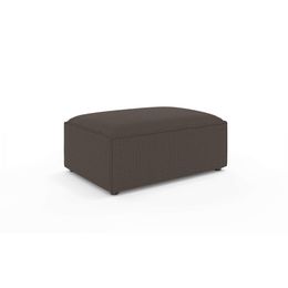 Polsterhocker OTTO HOME, B:70cm H:42cm T:100cm, braun, 100% Polyester, Hocker, "HAILY Sitzhocker passend zur Serie, Ma&szlig;e B/T/H: 70/100/42 cm", als