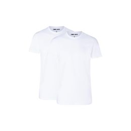 CAMP DAVID Herren Unterziehshirt "underwear", Gr. S, wei&szlig;, Obermaterial: 95% Baumwolle, 5% Elasthan, unifarben, Unterhemden, mit flacher Naht