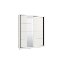 Schwebet&uuml;renschrank Home Affaire, B:180cm H:215,5cm T:60cm, wei&szlig;, Holzwerkstoff, Kunststoff, MDF, Metall, Schr&auml;nke, "Albi, Schlafzimmerschrank,