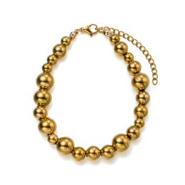 Damen Armband "Schmuck Geschenk Edelstahl Armschmuck Armkette Kugeln", 23cm, Edelstahl, gold, ANISTON JEWELRY & WATCHES, Edelstahl, Armb&auml;nder, Made