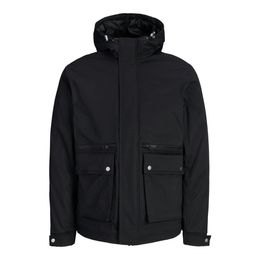 Jack & Jones JACK & JONES Herren Parka "JJEWOLF PARKA JACKET NOOS", schwarz, Gr. XXL, unifarben, Web, Obermaterial: 100% Polyester, Jacken, Kunstfaser, regular fit