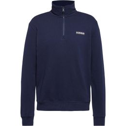 Napapijri B-Small Box Sweatshirt Herren - Gr&ouml;&szlig;e L - blau