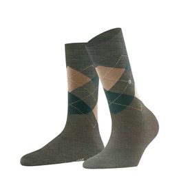 Burlington Damen Socken "Melange Marylebone", Gr. 36, blau, Obermaterial: 63% Schurwolle WV. 37% Polyamid PA., glatt, Socken