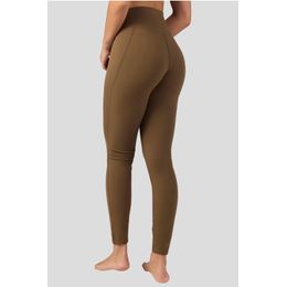 PSD Damen Leggings "COCOA SLD PLG. Damen"braun, Gr. M, 78% Polyester, 22% Elasthan, Hosen