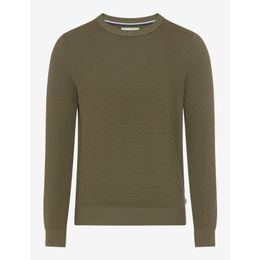 Brax Herren Strickpullover Style RICK burnt olive Gr&uuml;n Oliv, gr&uuml;n - oliv, Gr. L