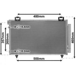 Van Wezel Kondensator, Klimaanlage 53005392 f&uuml;r TOYOTA
