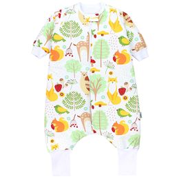 TUPTAM Babyschlafsack "Schlafsack mit F&uuml;&szlig;en Winterschlafsack mit Armen Beinen", L: 74cm, gr&uuml;n, Schlafs&auml;cke