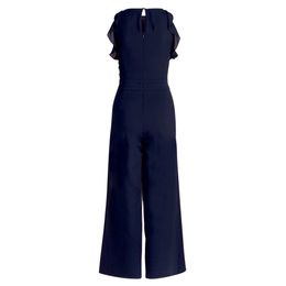 Vera Mont Damen Overall "Damen mit Volant", blau, festlich, Gr. 44, Stoff, Obermaterial: 95% Polyester, 5% Elasthan. Futter: 100% Polyester,
