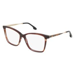 Victoria Beckham VB2647 Brille Unisex | Fassung: Vollrand, Butterfly, Braun Horn