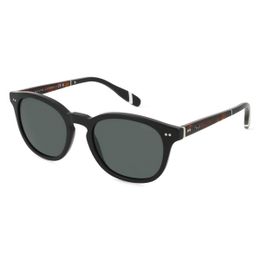 Polo by Ralph Lauren PH4206 | Herren-Sonnenbrille | Fassung: Vollrand, Panto, Acetat, Schwarz Gl&auml;nzend | Glasfarbe: Grau