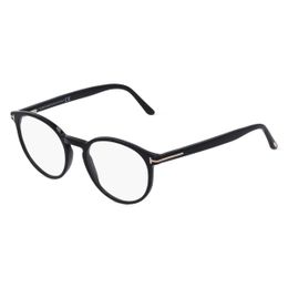 Tom Ford FT5524 Brille Unisex | Fassung: Vollrand, Panto, Schwarz