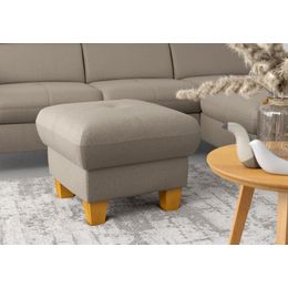 Polsterhocker OTTO HOME, B:61cm H:46cm T:61cm, braun, 100% Polyester, Hocker, "Lindgren", mit Stauraum