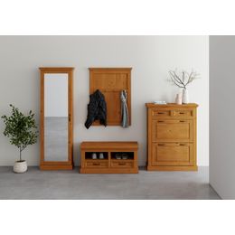 Schuhkommode OTTO HOME, B:90cm H:115cm T:30cm, beige, FSC-zertifiziertes Massivholz, Sideboards, "Selma"