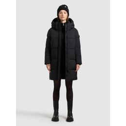 Khujo Damen Steppmantel "HAYA2 MATT", schwarz, Gr. S, unifarben, 100% Polyester, M&auml;ntel