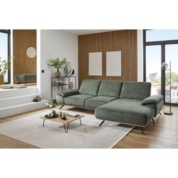 Ecksofa DIE PLANBAR, B:322cm H:89cm T:187cm, gr&uuml;n, 100% Recyceltes Polyester, Wohnzimmer, Sofas, "ZE-EM18063, Breite 322 cm", wahlweise mit