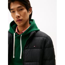 Tommy Hilfiger Herren Steppjacke "MID WEIGHT STAND COLLAR"schwarz, Gr. XL, unifarben, Web, Obermaterial: 100% Polyamid, Jacken, Winterjacke,