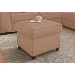 Sit & More Polsterhocker SIT & MORE, B:58cm H:46cm T:58cm, braun, Struktur (100% Polyester);Luxus-Microfaser ALTARA NUBUCK (100% Polyester);Luxus-Microfaser