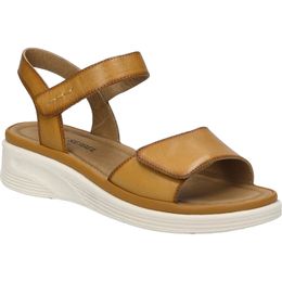 Josef Seibel Damen Sandale "Sevran 01, amber", Gr. 42, gelb, Obermaterial: 100% Rindsleder Leather cow., Schuhe