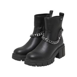 Buffalo Damen Stiefel "Buffalo ZORA SOCK BOOTIE CHAIN - VEGAN NAPPA", Gr. 40, schwarz, Polyurethan, unifarben, Schuhe