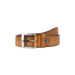 BA98-Cologne Damen Lederg&uuml;rtel "BA98-Cologne Rindlederg&uuml;rtel", braun, Gr. 90, gestreift, Obermaterial: 100% Lammleder LEL., G&uuml;rtel, mit Pr&auml;gung