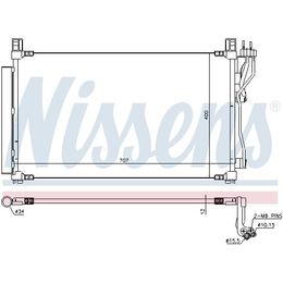NISSENS Kondensator, Klimaanlage 940606 f&uuml;r HYUNDAI