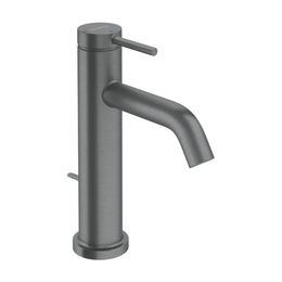 Hansgrohe Tecturis S Einhebel-Waschtischarmatur 73314340 Ausladung 116mm, mit Zugstangen-Ablaufgarnitur, brushed black chrome