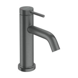Hansgrohe Tecturis S Einhebel-Waschtischarmatur 73302340 Ausladung 108mm, mit Zugstangen-Ablaufgarnitur, brushed black chrome