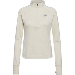 New Balance Heat Grid Funktionsshirt Damen - Gr&ouml;&szlig;e XL - beige
