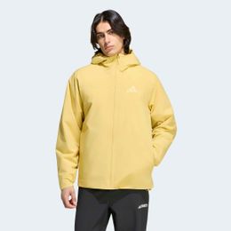 adidas terrex Herren Outdoorjacke "MULTI ESSENTIALS CLIMAPROOF, ISOLIEREND", gelb, Gr. XL, Obermaterial: 100% Polyester, Jacken