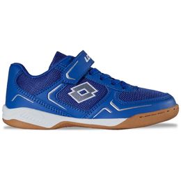 Lotto M&auml;dchen Hallenschuh, Gr. 35, blau, Kunstfaser, Synthetik, mehrfarbig, Schuhe, - in kinderfu&szlig;gerechter Passform