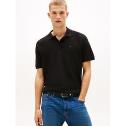 Tommy Jeans Herren Poloshirt "TJM REGULAR FIT", schwarz, Gr. L, unifarben, Jersey, Obermaterial: 100% Baumwolle, Shirts