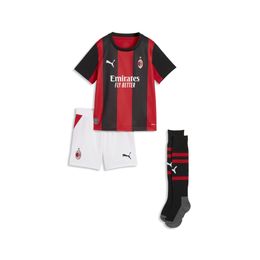 Puma M&auml;dchen Trainingsanzug "AC Milan 26/27 Heimtrikot Mini-Kit Kinder", rot, Gr. 110, Obermaterial: 100% Polyester. Rippe: 100% Polyester. Einsatz: