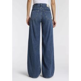 Herrlicher Damen 5-Pocket-Jeans "M&auml;ze Flared Denim Light"worn, Gr. 32, Denim/Jeans, Obermaterial: 50% Baumwolle, 40% Lyocell, 10% Modal, Jeans, mit