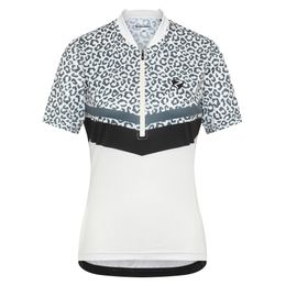 Ziener Damen Radtrikot "NALADIA-Z", wei&szlig;, Gr. 48, Obermaterial: 100% Polyester. Obermaterial 2: 90% Polyester, 10% Elasthan, Trikots