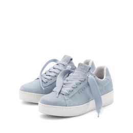 ELBSAND Damen Sneaker "Freizeitschuh, Lederschuh, Ledersneaker, Turnschuh, Schn&uuml;rschuhe", Gr. 41blau, Obermaterial: 100% Rindsleder. Decksohle: 100%