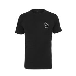 MisterTee Herren T-Shirt "MisterTee Herren Paris Tee", schwarz, Gr. S, unifarben, 100% Baumwolle, Shirts