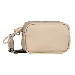 Tom Tailor Damen Umh&auml;ngetasche "Tatiana"beige, Lederimitat, clean, gepflegt, unifarben, Taschen, Damen Handtasche, Kamerabag, fein gewebter