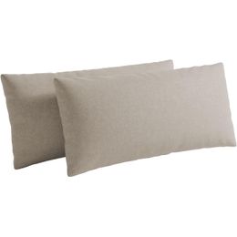 Sit & More Sofakissen SIT & MORE, B:60cm H:30cm T:12cm, beige, Stoff, Polsterauflagen, "Vanity, 2er-Set, B: 60 cm"
