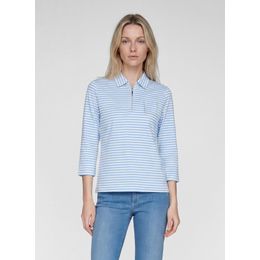 Rabe Damen Print-Shirt "T-Shirt", blau, Gr. 50, gemustert, 100% Baumwolle, Shirts