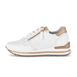 Gabor Damen Sneaker "Sneaker low", Gr. 38wei&szlig;, Schuhe