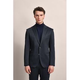 Bugatti Herren Anzugsakko, blau, Gr. 98, unifarben, 85% Polyester, 11% Viskose, 4% Elasthan, Sakkos, mit Brusttasche