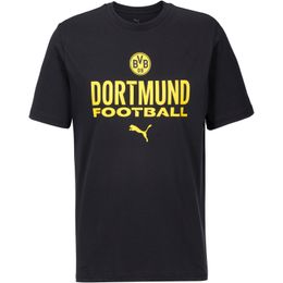 Puma Borussia Dortmund Culture T-Shirt Herren - Gr&ouml;&szlig;e M - schwarz