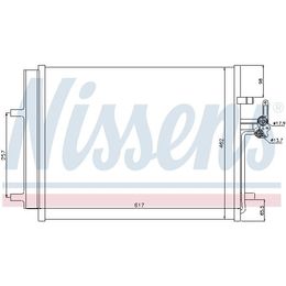 NISSENS Kondensator, Klimaanlage 940043 f&uuml;r Ford