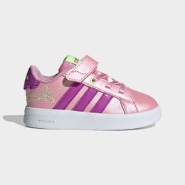 M&auml;dchen Sneaker "GRAND COURT 3.0 KIDS", adidas Sportswear, Gr. 27st tropic bloom, lila burst, hi, res gelb, Synthetik, Schuhe, f&uuml;r Kinder
