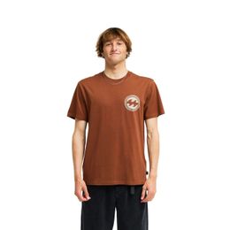 Billabong Herren T-Shirt "Crayon Wave", braun, Gr. L, Obermaterial: 70% Baumwolle, 30% Baumwolle., Shirts