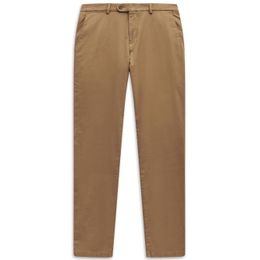 Bugatti Herren Chinohose "Arturo", braun, Gr. 36, unifarben, 89% Baumwolle, 7% Polyester, 4% Elasthan, Hosen, Modern Fit Arturo Baumwoll-Stretch Hose